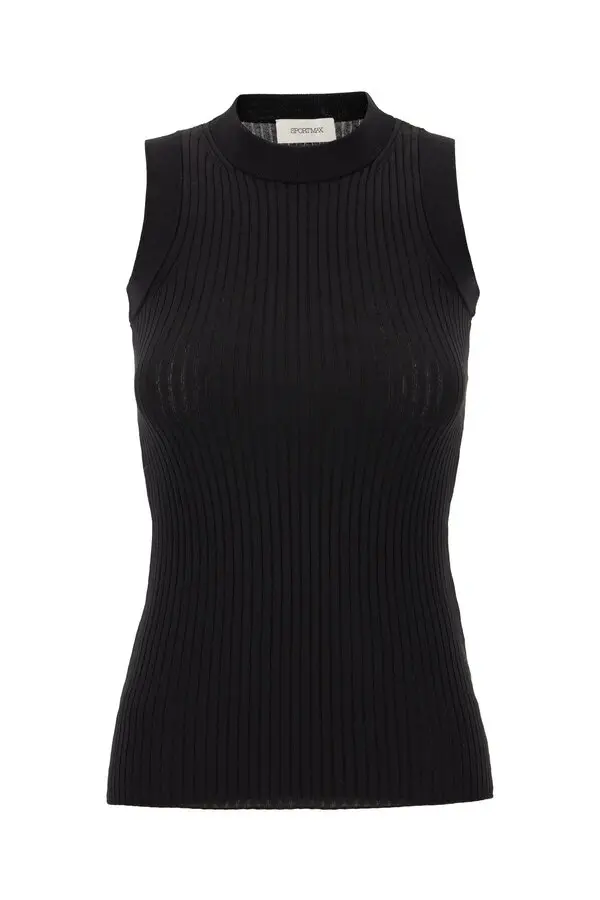 Sportmax Ribbed Sleeveless Top