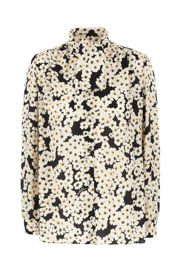 Valentino Garavani Floral Print Long Sleeve Shirt - Multicolor