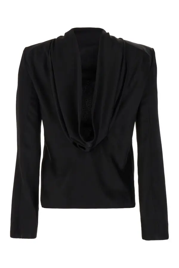 Saint Laurent Draped Front Top