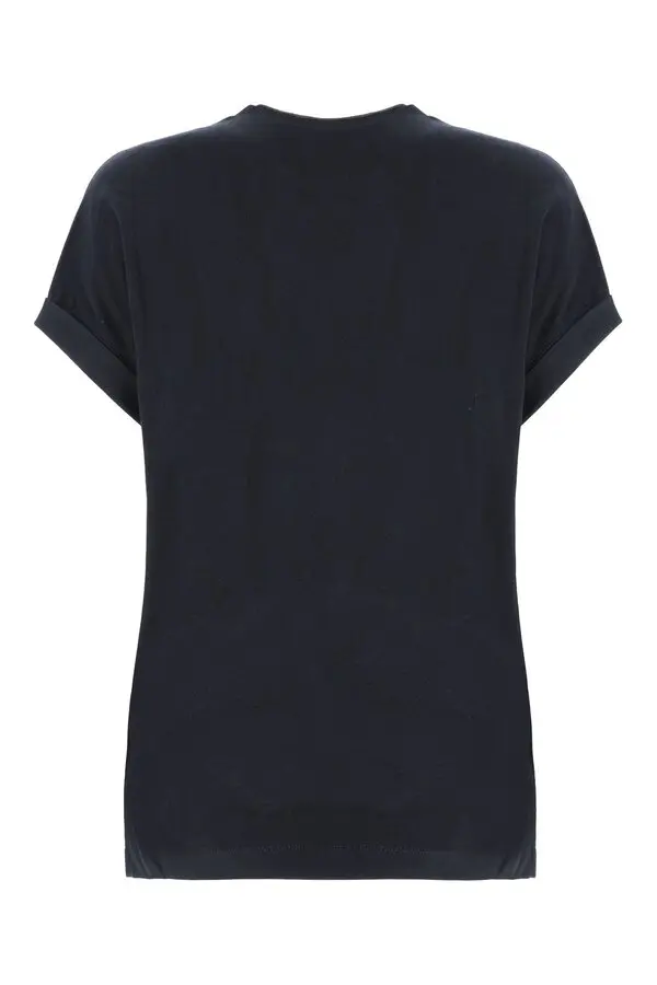 Brunello Cucinelli Embellished V-neck T-shirt