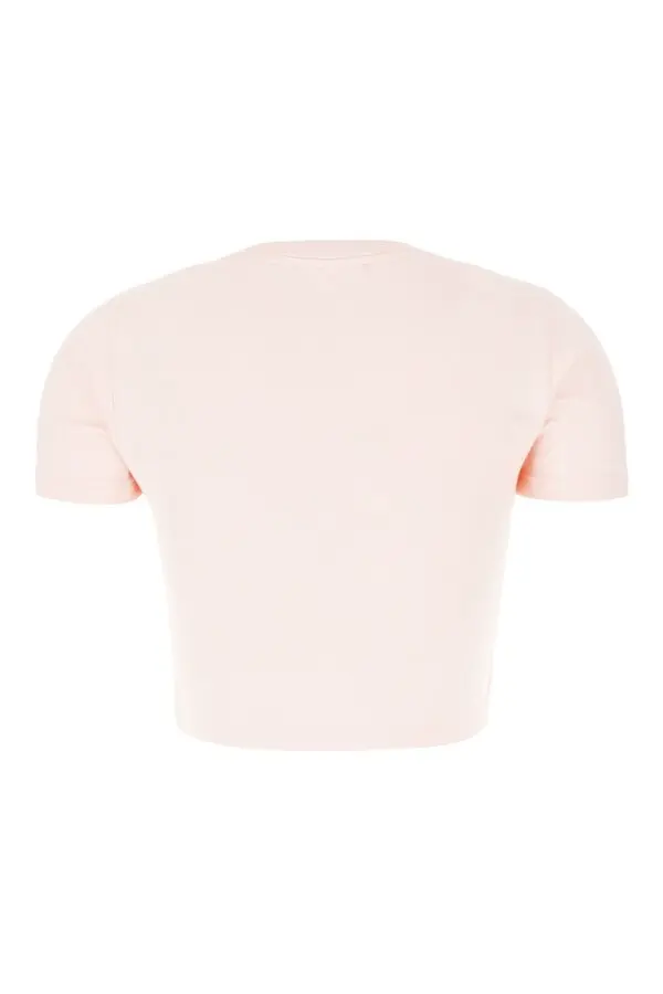 Casablanca Cropped T-shirt With Floral Graphic