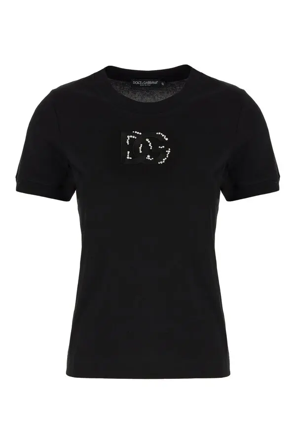Dolce & Gabbana Embellished Logo T-shirt - Multicolor