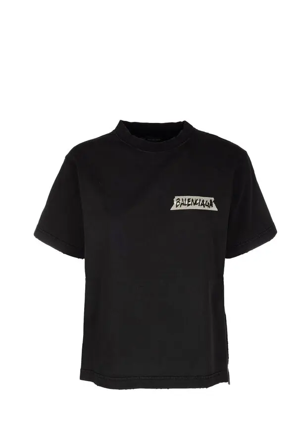 Balenciaga Graphic Logo T-shirt - Multicolor