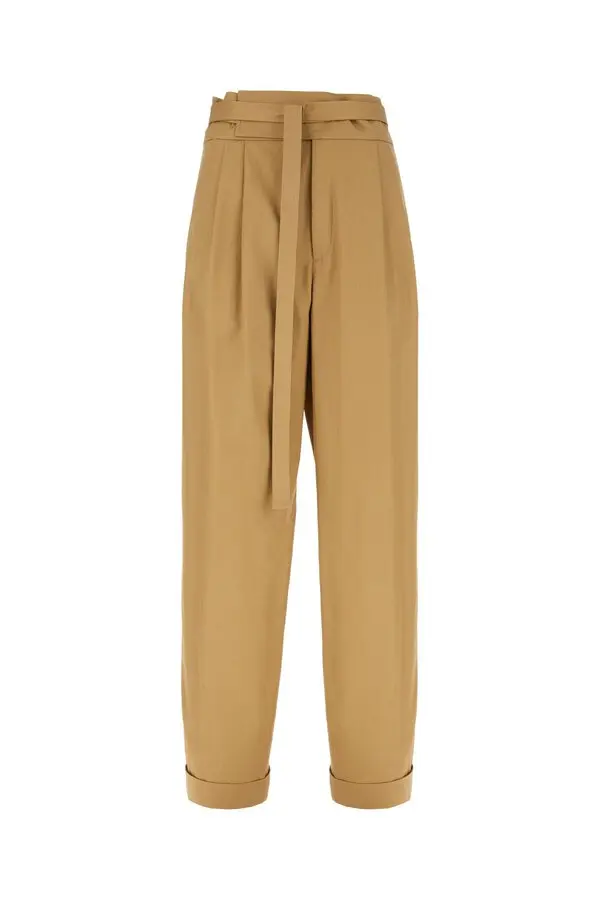Saint Laurent Belted Trousers - Multicolor