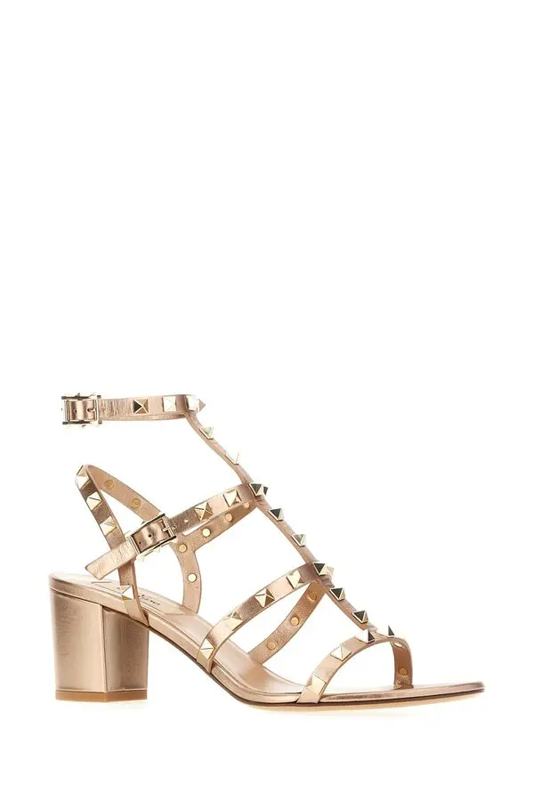 Valentino Garavani Studded Strappy Heeled Sandals - Multicolor