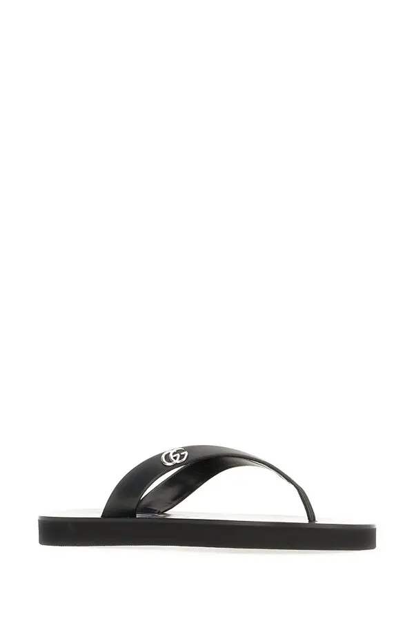 Gucci Leather Thong Slippers