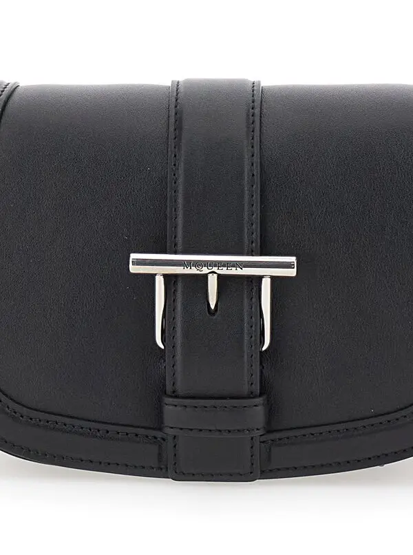 Alexander McQueen Leather Crossbody Bag With T-buckle