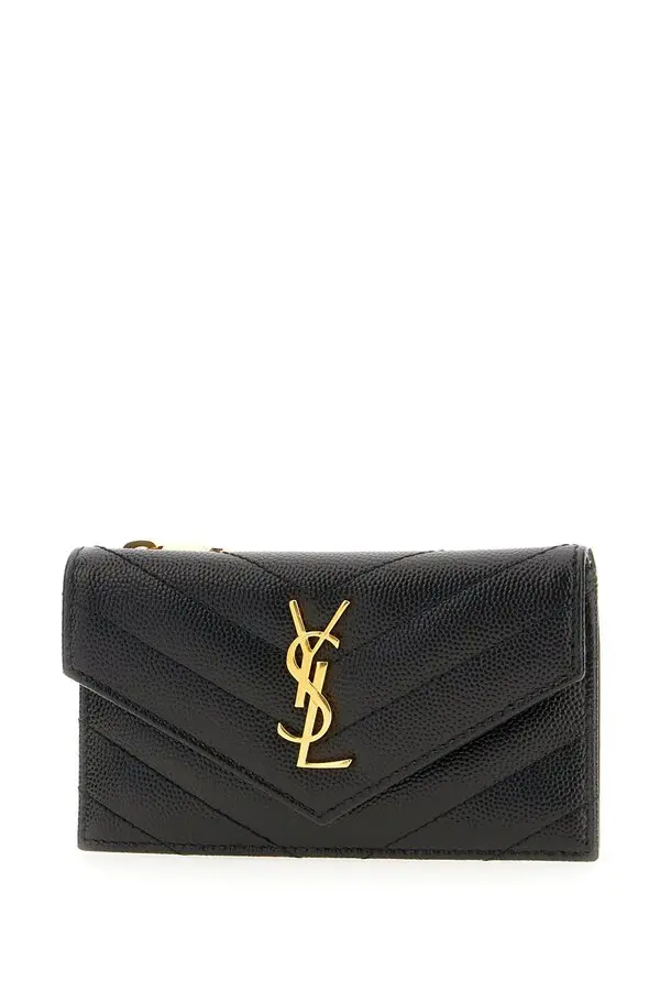 Saint Laurent Cassandre Quilted Wallet - Multicolor