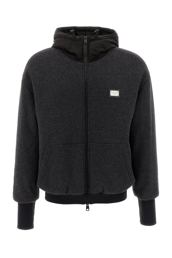 Dolce & Gabbana Hooded Zip-up Jacket