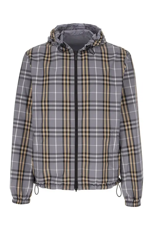 Burberry Plaid Zip-up Jacket