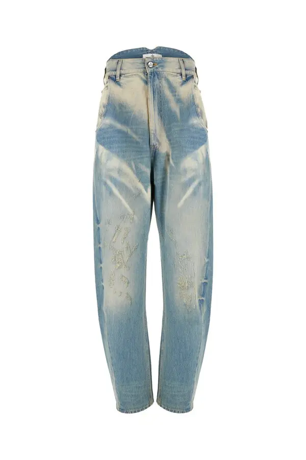 VIVIENNE WESTWOOD Acid Wash Distressed Jeans - Multicolor