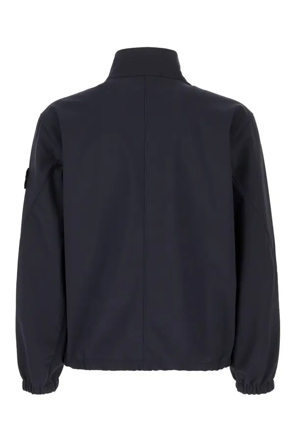 Stone Island Zip-up Jacket With Stand Collar - Multicolor