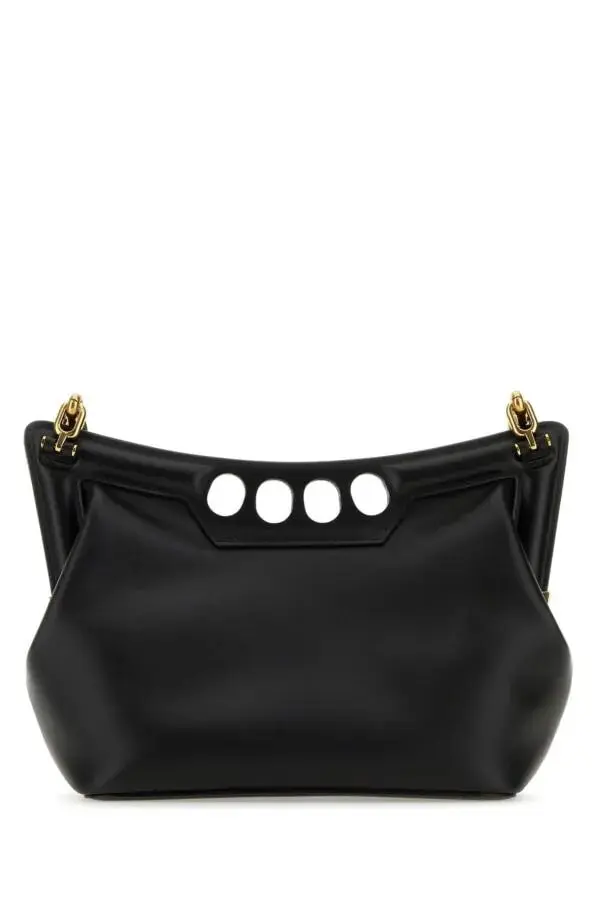 Alexander McQueen Gold Tone Chain Bag