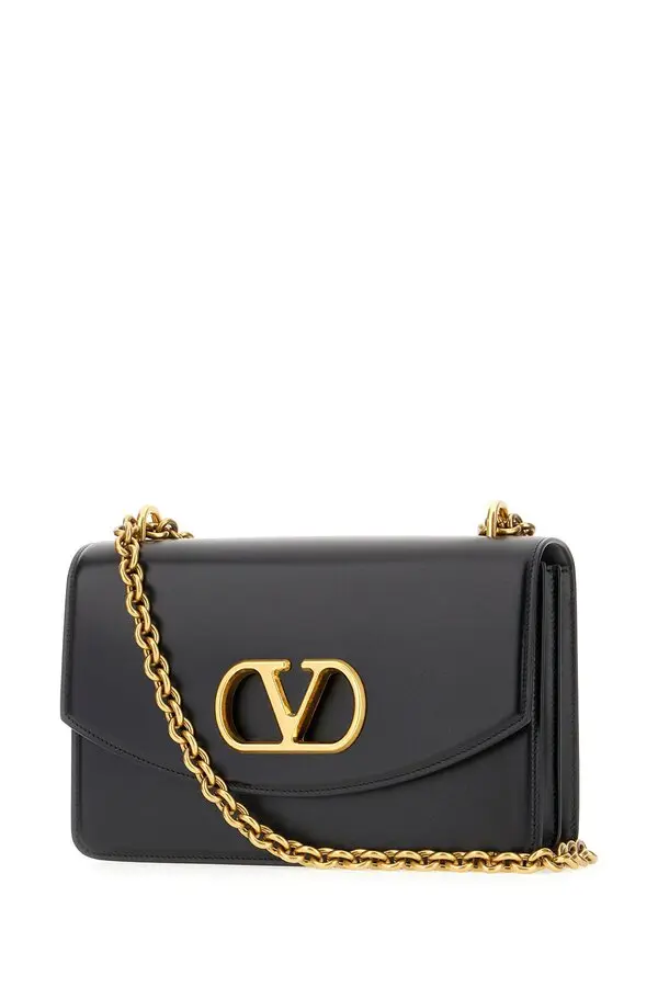 Valentino Garavani Shoulder Bag With Gold Tone Logo - Multicolor