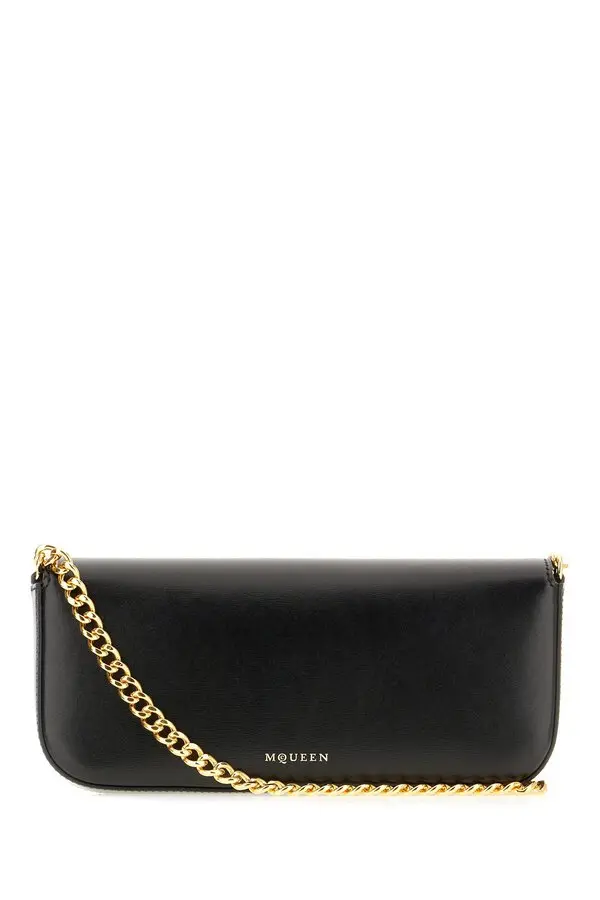 Alexander McQueen Leather Crossbody Bag With Gold Tone Chain - Multicolor