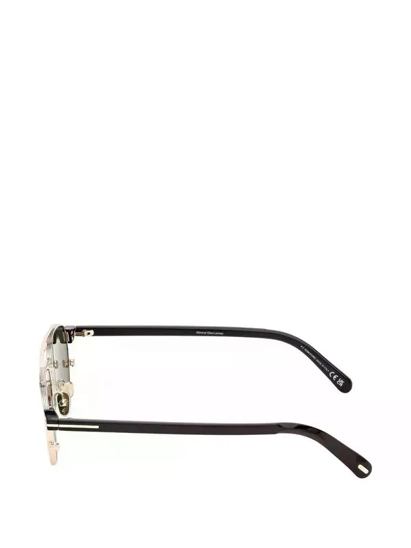 TOM FORD T-motif Pilot-frame Sunglasses