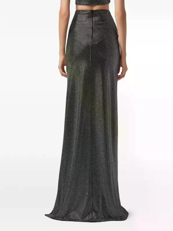 Philipp Plein Embellished Slit Skirt