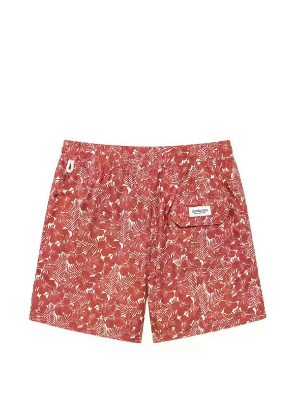 LES HÉRITIERS Floral Print Drawstring Swim Shorts