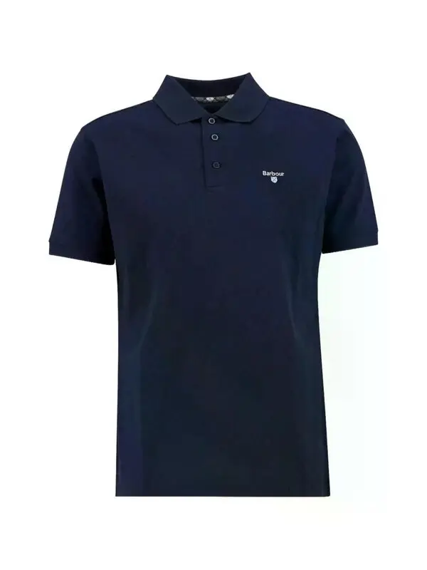 Barbour Sutton Logo-embroidered Polo Shirt - Blue