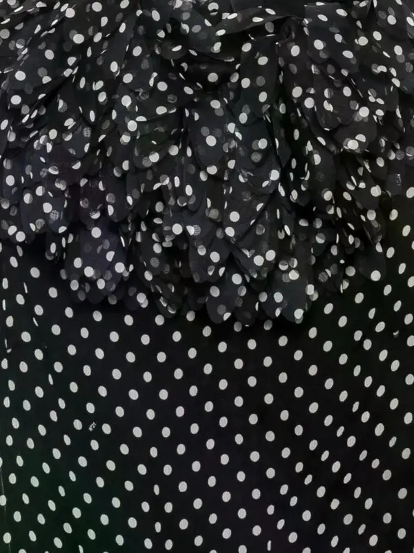N°21 Polka Dot Ruffled Midi Dress