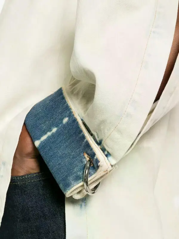 Erika Cavallini Cut-out Detail Denim Jacket