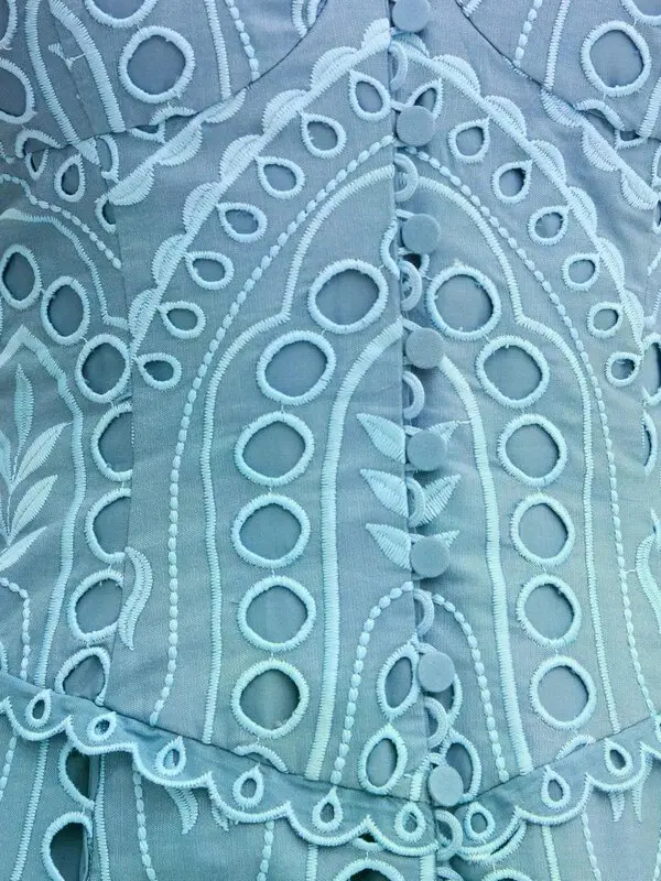 Charo Ruiz Ibiza Solance Broderie Anglaise Midi Dress