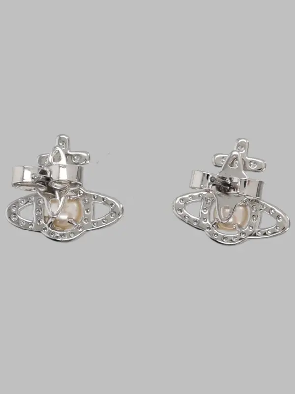VIVIENNE WESTWOOD Orb Stud Earrings With Pearl And Crystals