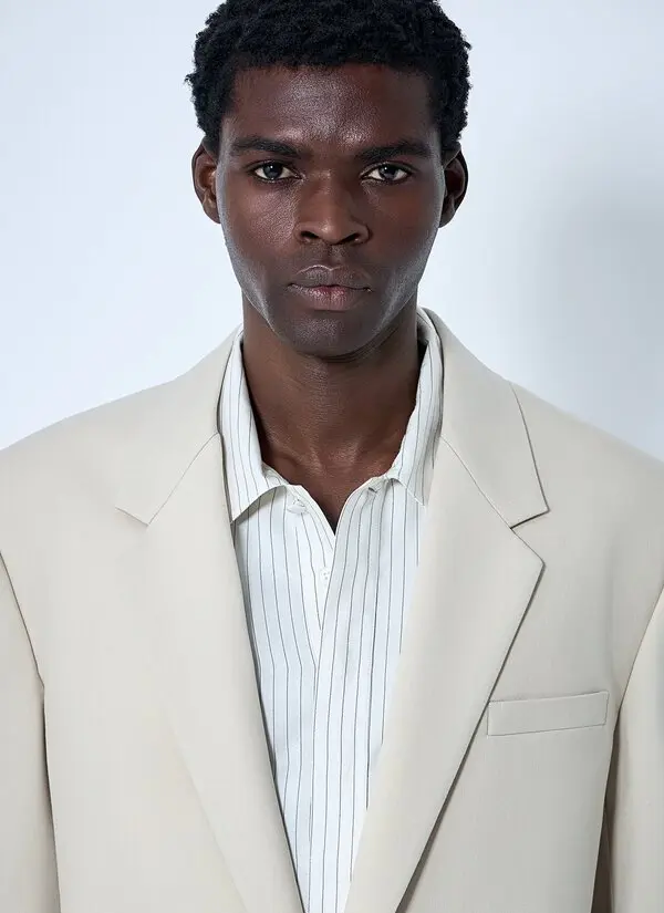 Saint Laurent Yves Single-breasted Blazer - Cream