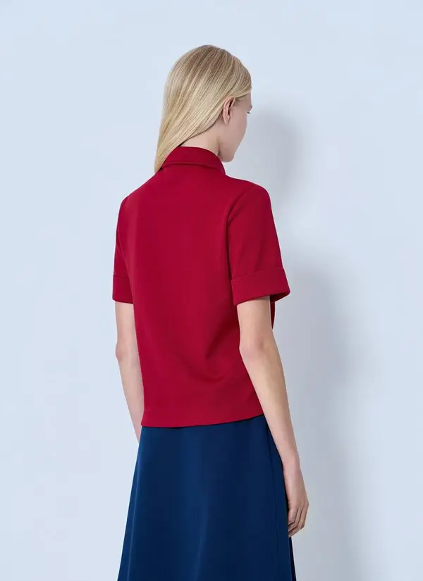 Miu Miu Jersey Polo Shirt - Red