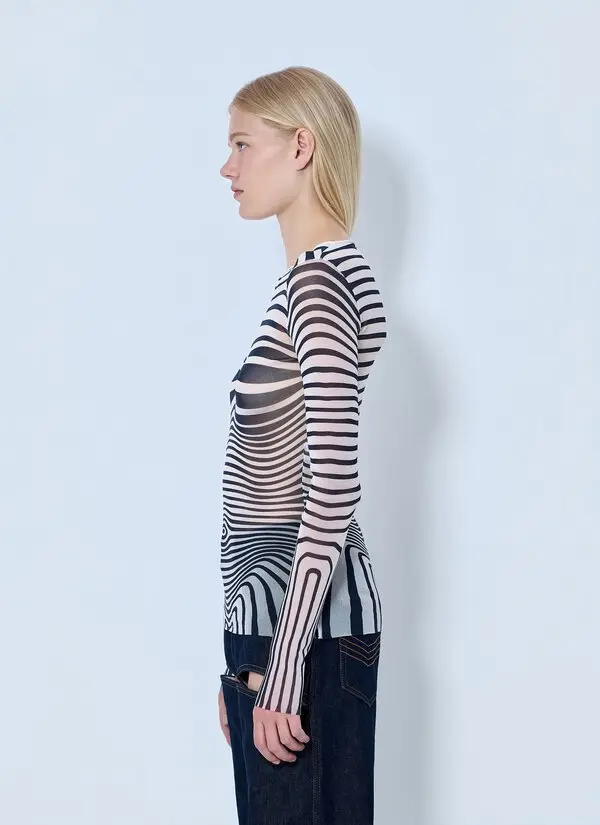 JEAN PAUL GAULTIER Re-edition Body Morphing Top - Gray