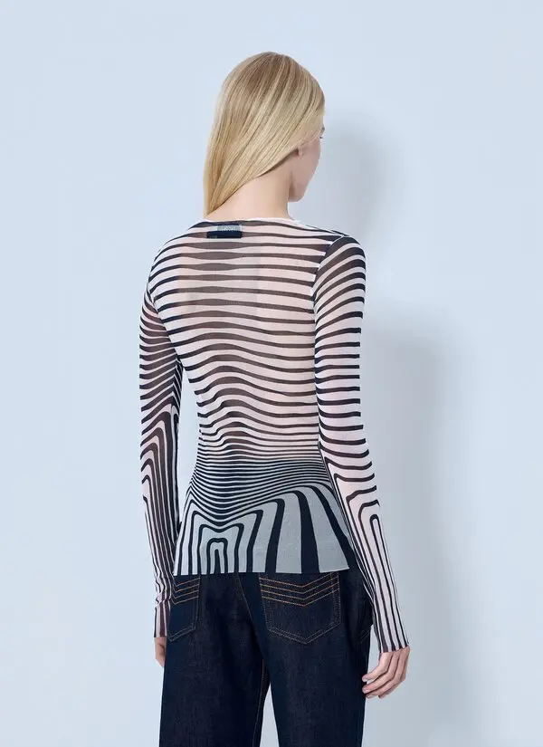 JEAN PAUL GAULTIER Re-edition Body Morphing Top - Gray