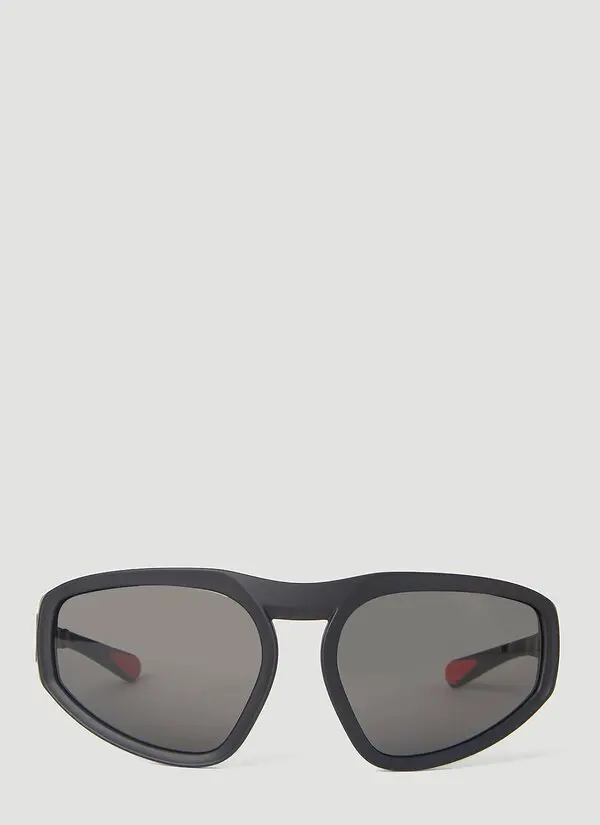 Moncler Pentagra Geometric Sunglasses - Black