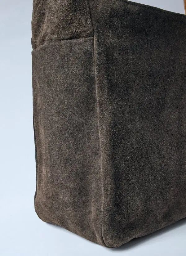 Our Legacy Grande Brick Suede Shoulder Bag - Brown