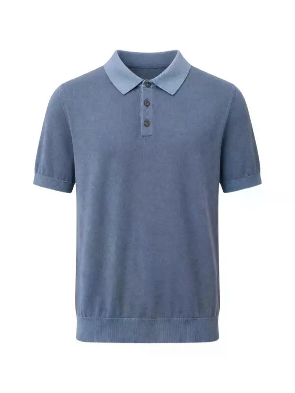 MASQ Short-sleeve Knitted Polo Shirt