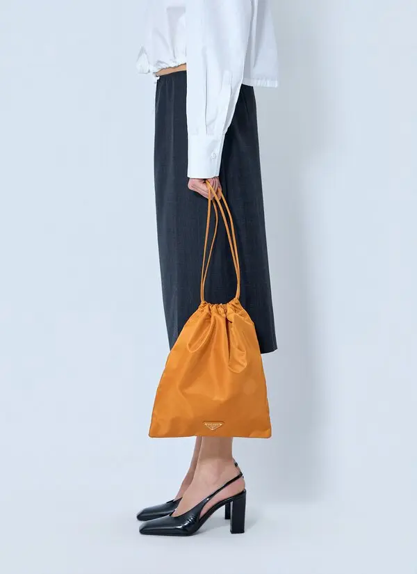 Prada Re-nylon Wish Pouch - Orange