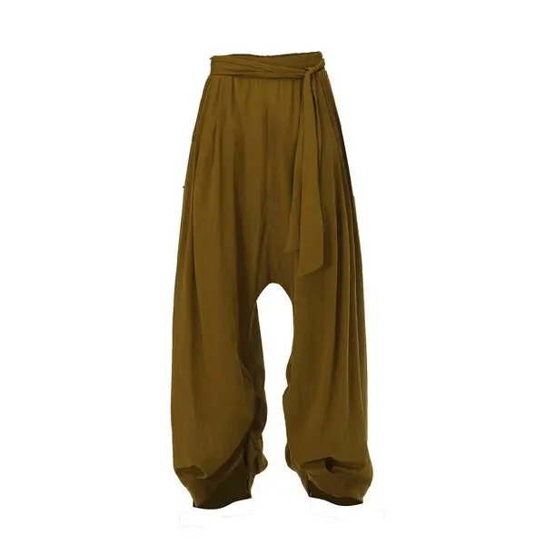 ZHENABIA Harem Pants With Belted Waist