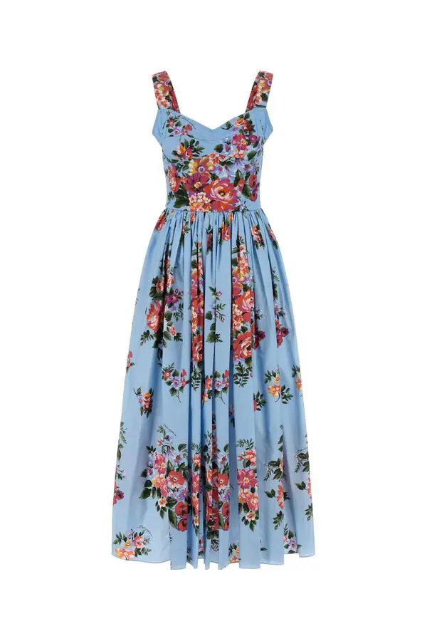 Dolce & Gabbana Printed Cotton Dress