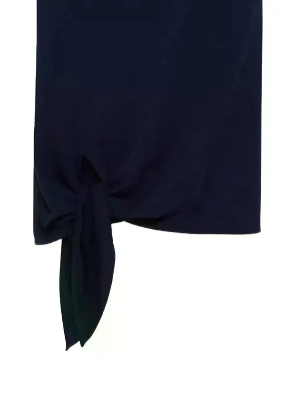 JW Anderson Navy Knotted Mini Dress
