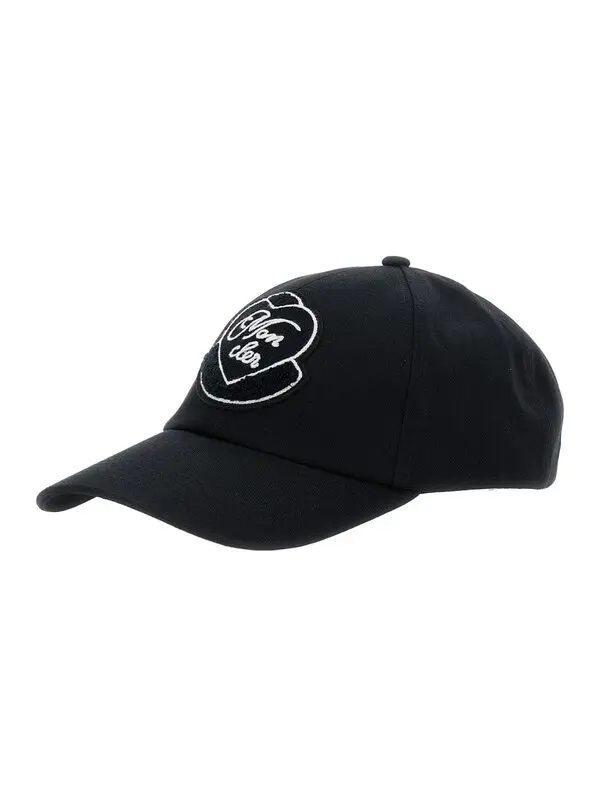 Moncler Cotton Baseball Cap With Logo Embroidery - Multicolor