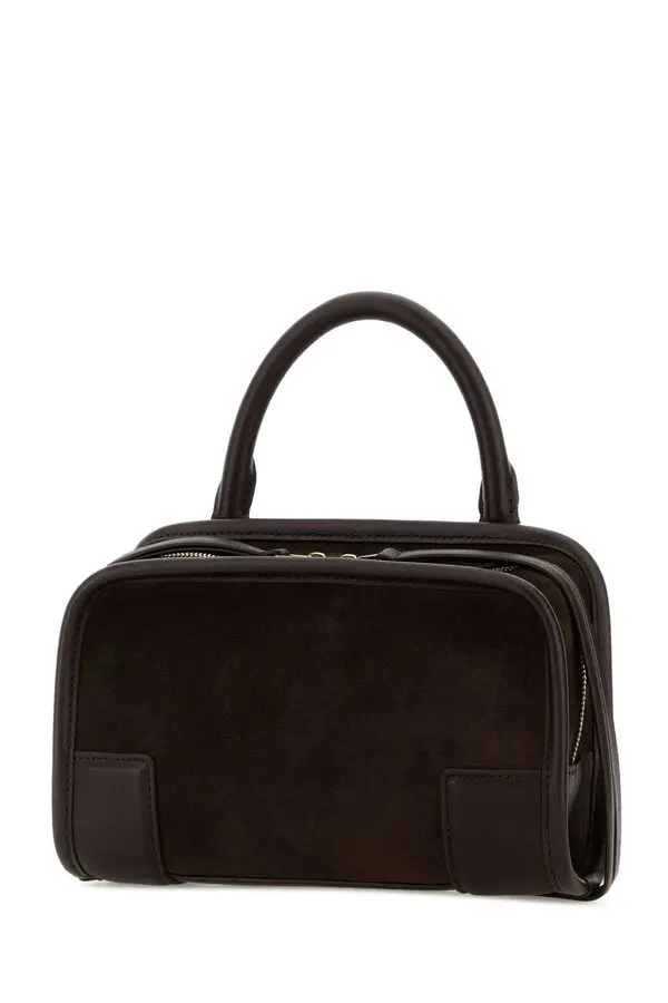 Loewe Dark Leather Mini Amazona Handbag