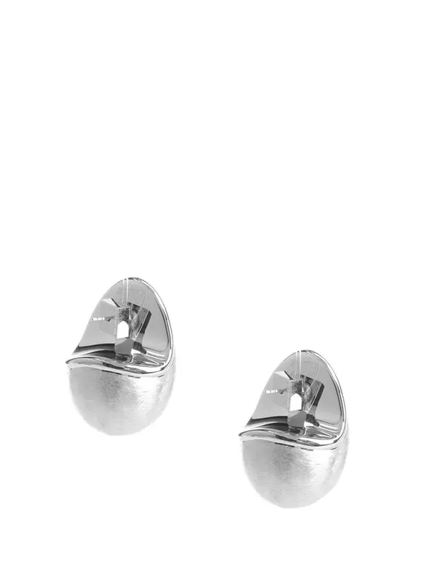 Jacquemus Sculptural Copper Earrings - Silver