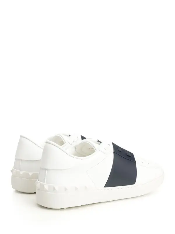 Valentino Garavani Open Leather Sneakers - White