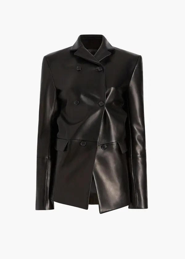 Khaite Rolo Leather Jacket - Black
