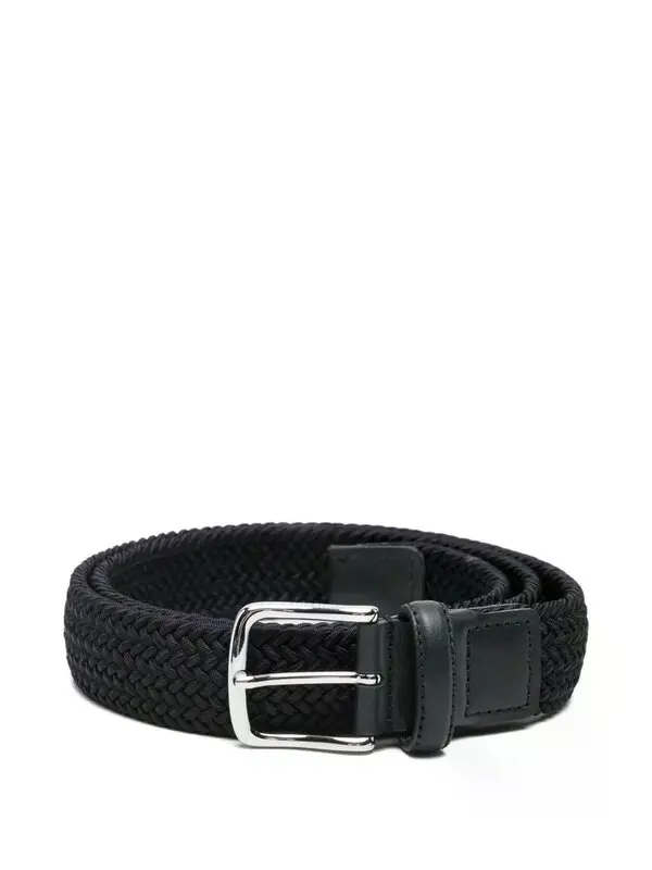 Jacob Cohen Braided Leather Trim Belt - Blue