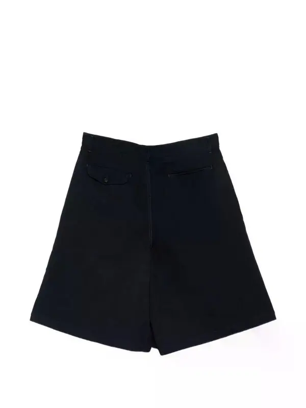 Comme Des Garçons Pleated Detail Shorts - Blue