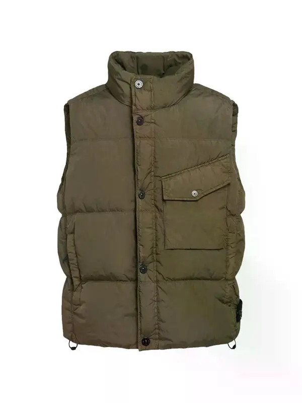 Stone Island Quilted Gilet - Green