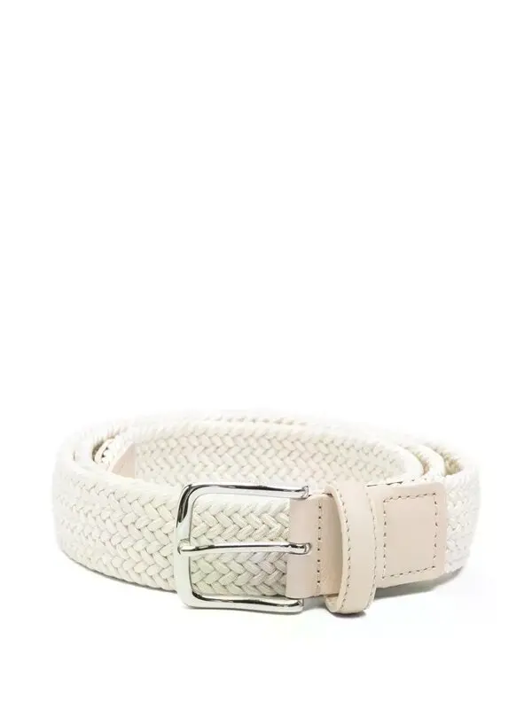 Jacob Cohen Braided Leather-trim Belt