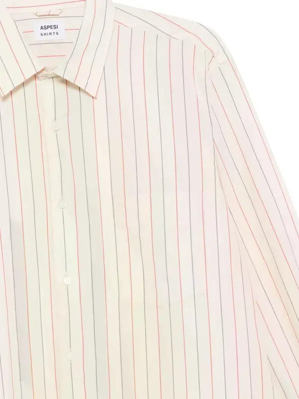 Aspesi Vertical-stripe Long-sleeve Shirt