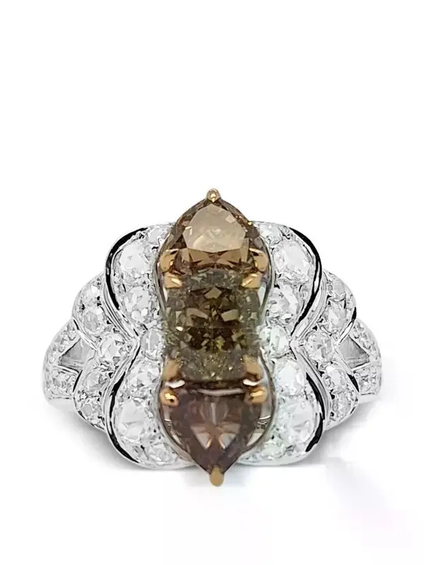 HYT JEWELRY Diamond Cocktail Ring - Silver