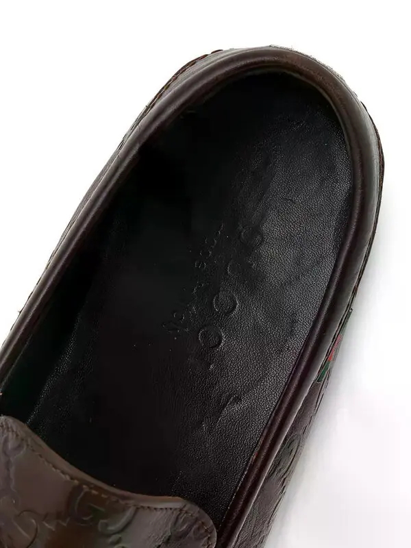 Gucci Guccissima Leather Penny Loafers